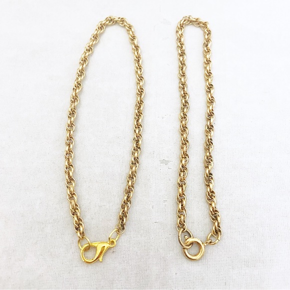 Jewelry | Bracelets Chain Gold Tone Set Of 2 Layer Minimalist Preppy ...